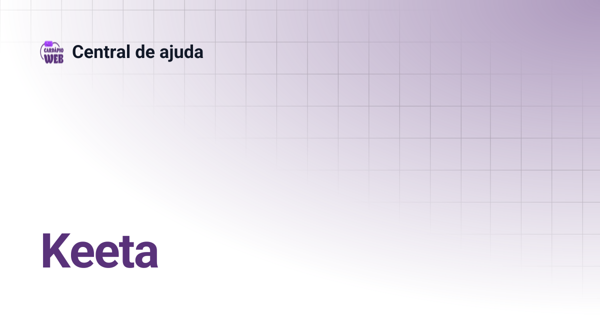 Keeta | Central de ajuda